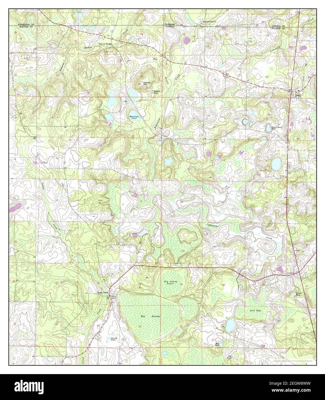 Gaskin, Florida, map 1973, 1:24000, United States of America by ...