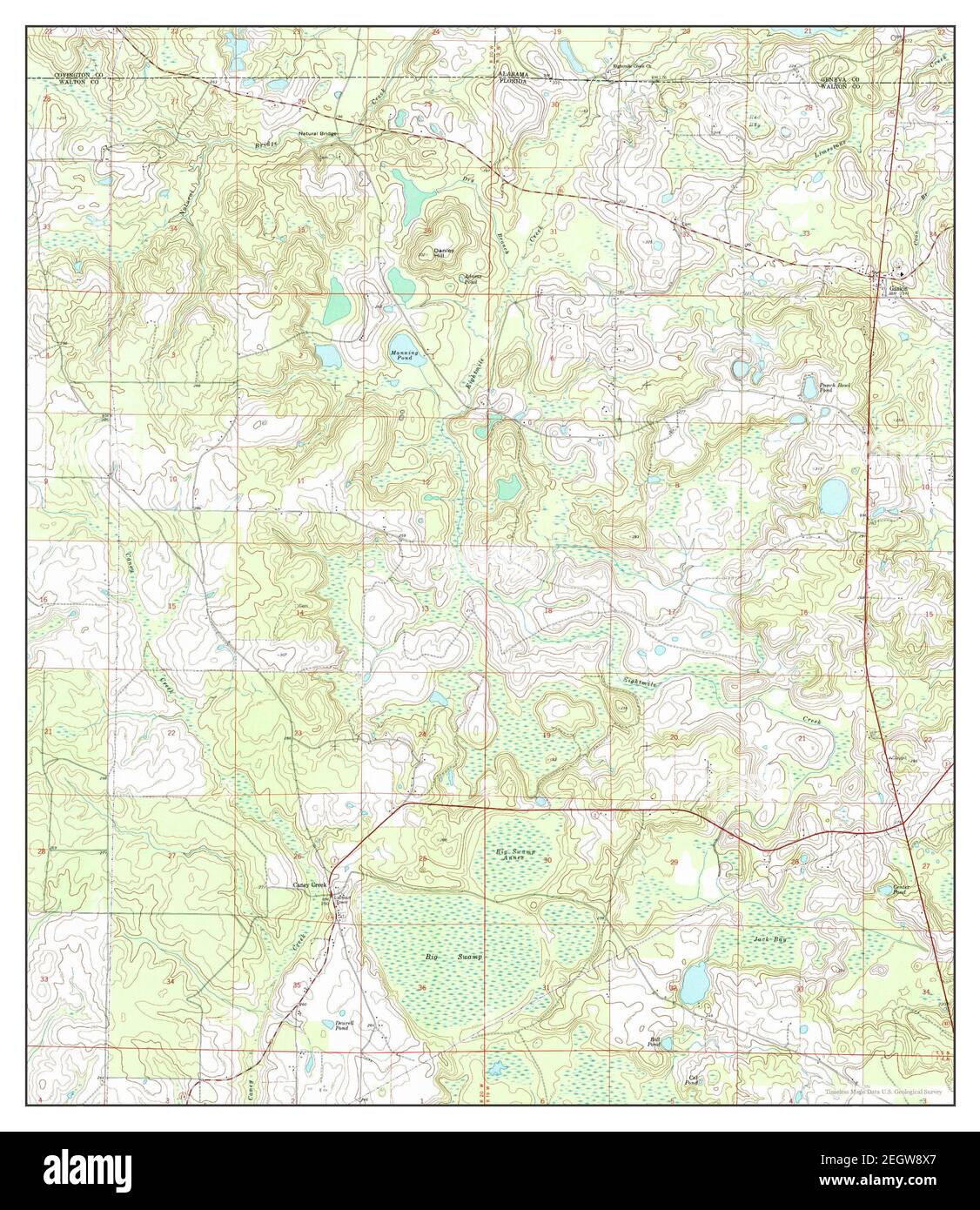 Gaskin, Florida, map 1973, 1:24000, United States of America by ...