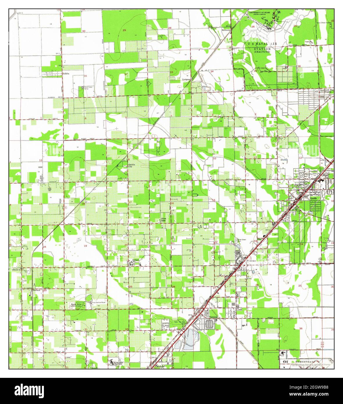 Goulds, Florida, map 1956, 1:24000, United States of America by ...