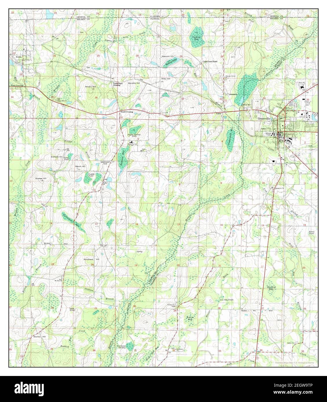 Graceville, Florida, map 1994, 1:24000, United States of America by ...