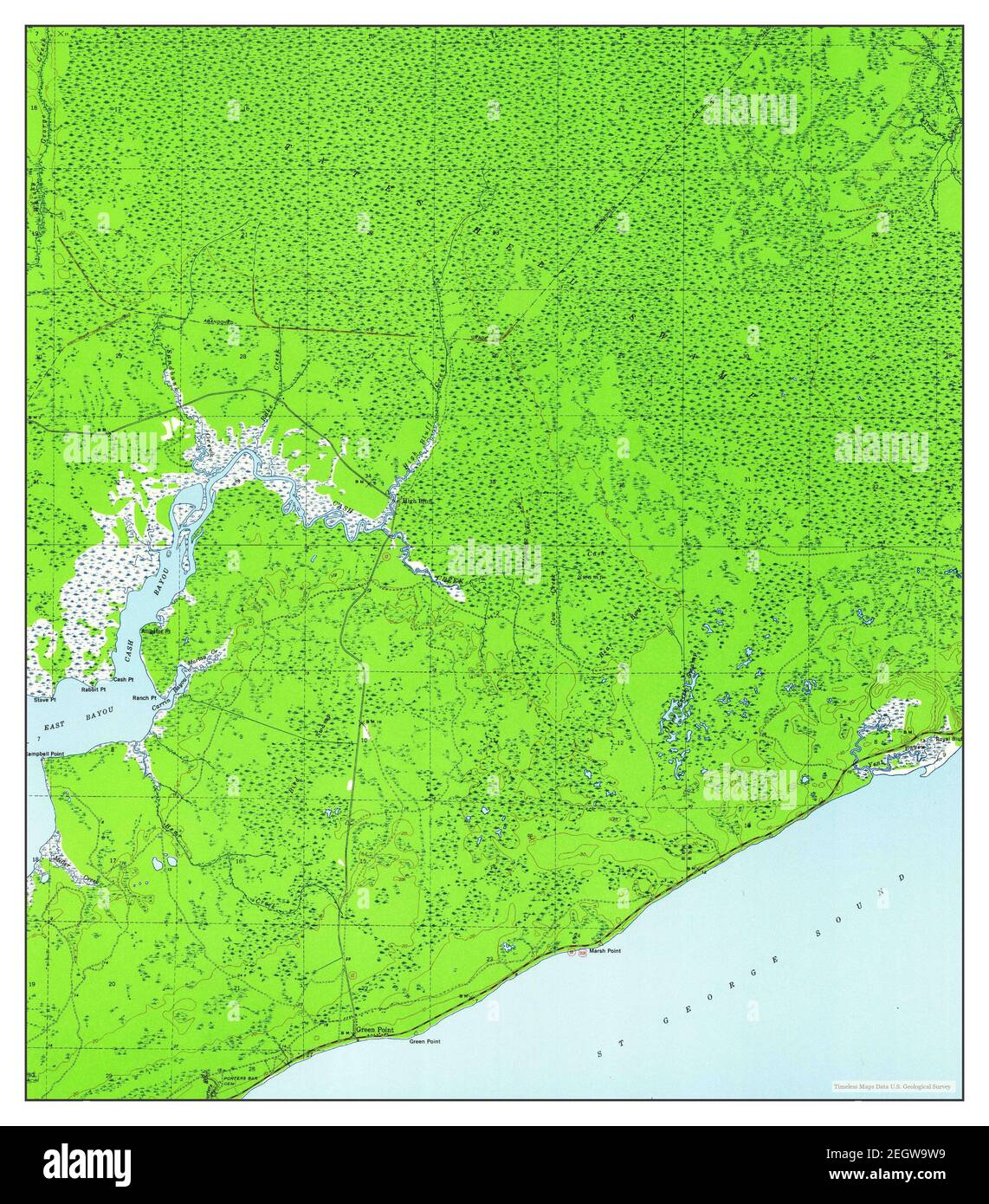 Green Point, Florida, map 1944, 1:24000, United States of America by ...