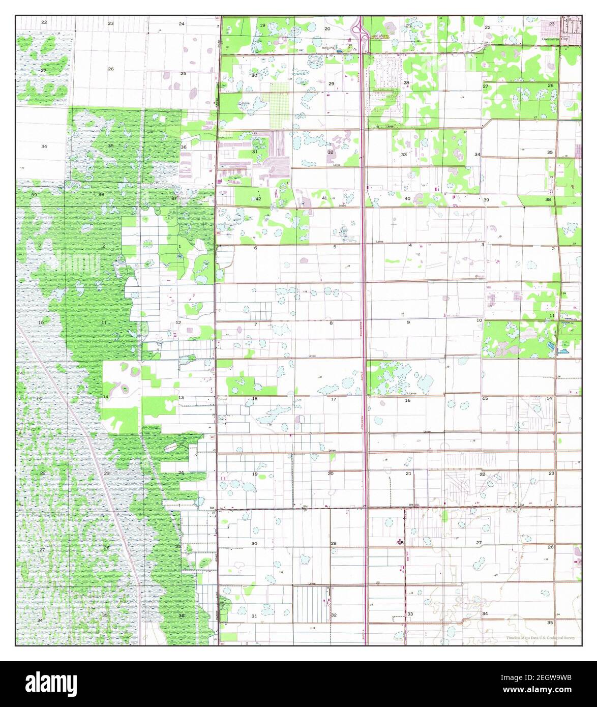 Greenacres City, Florida, map 1945, 1:24000, United States of America ...