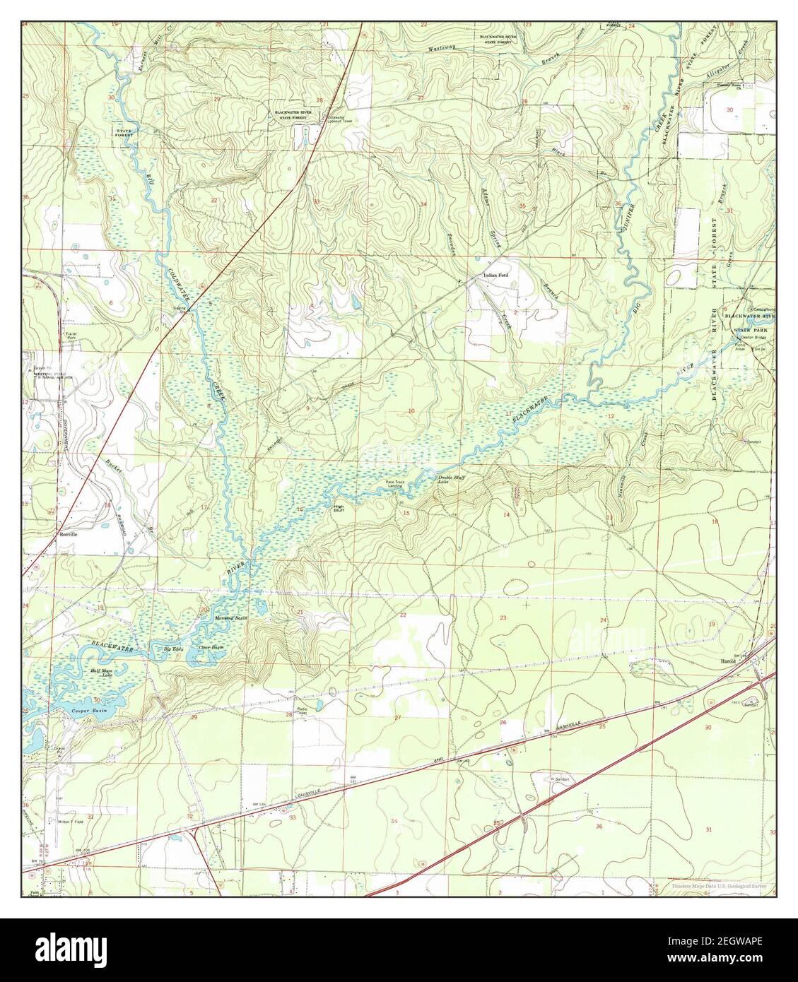 Harold, Florida, map 1973, 1:24000, United States of America by ...