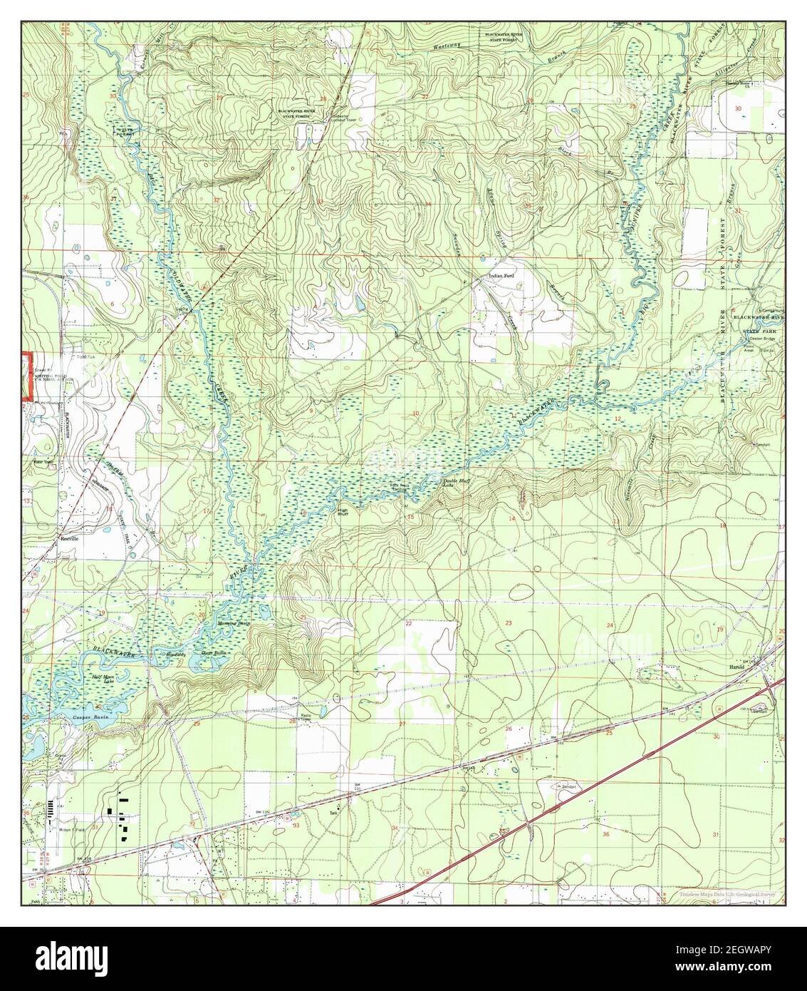 Harold, Florida, map 1994, 1:24000, United States of America by ...