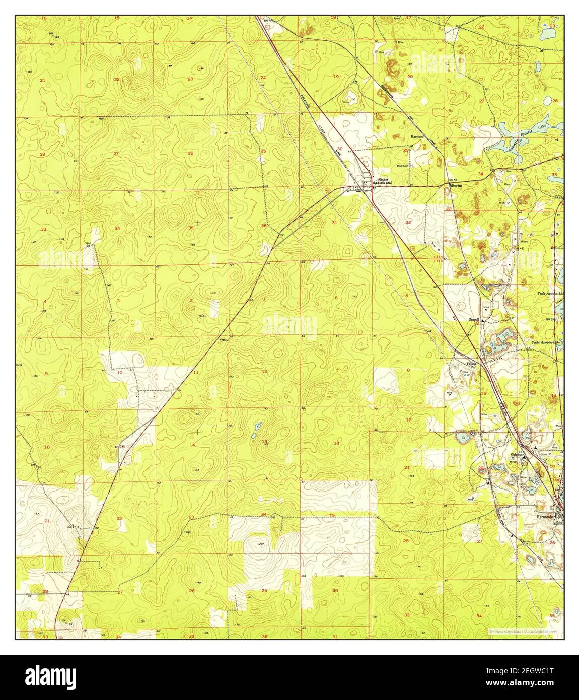 Holder, Florida, map 1954, 1:24000, United States of America by ...