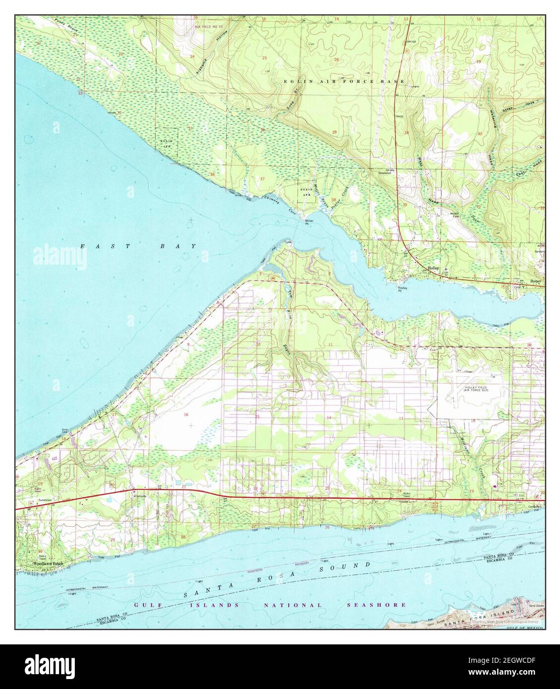 Holley, Florida, map 1970, 1:24000, United States of America by ...