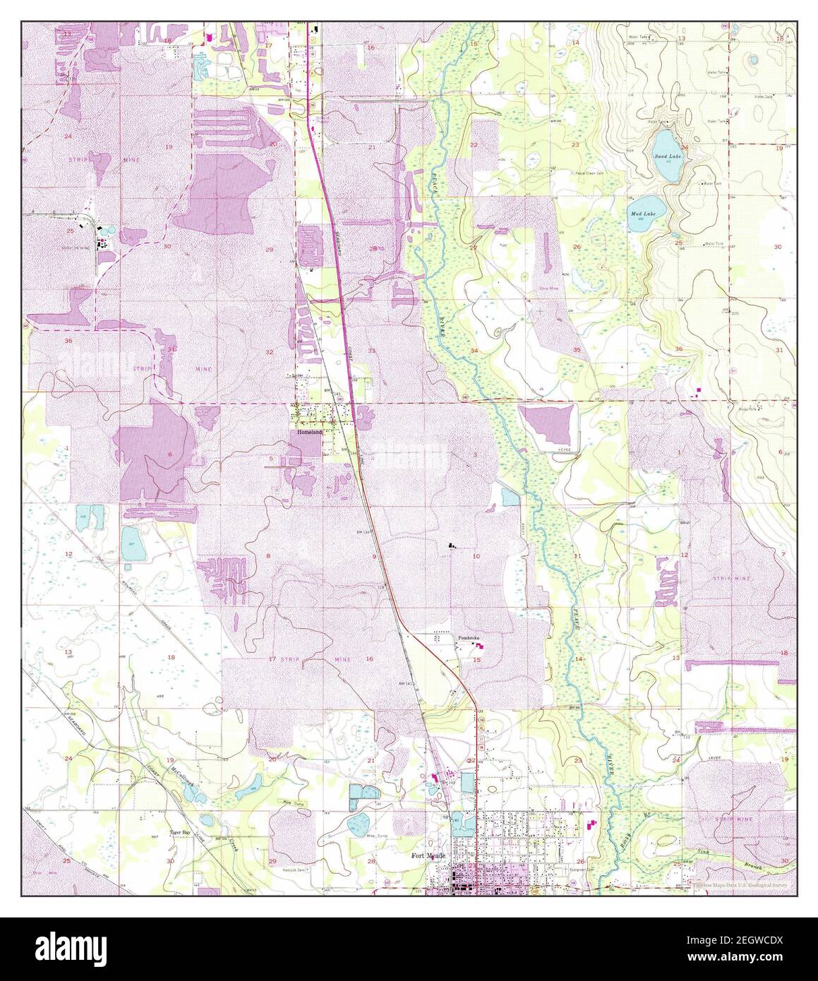 Homeland, Florida, map 1952, 1:24000, United States of America by ...