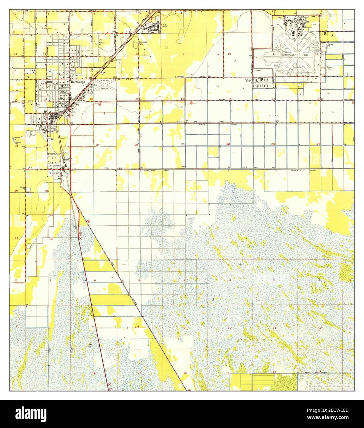 Homestead florida map Cut Out Stock Images & Pictures - Alamy