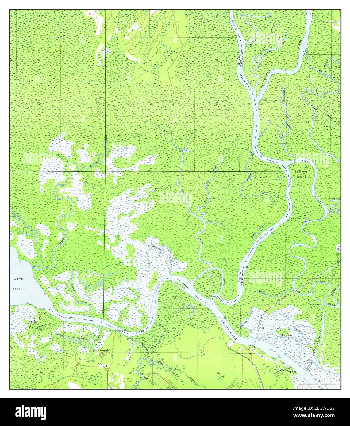 Jackson River, Florida, map 1943, 1:24000, United States of America by ...