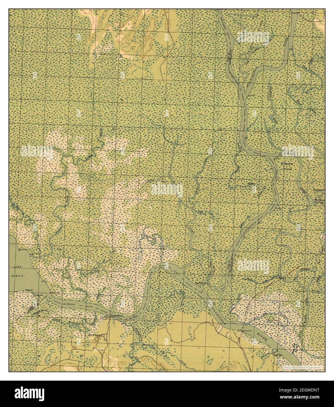 Jackson River, Florida, map 1945, 1:31680, United States of America by ...