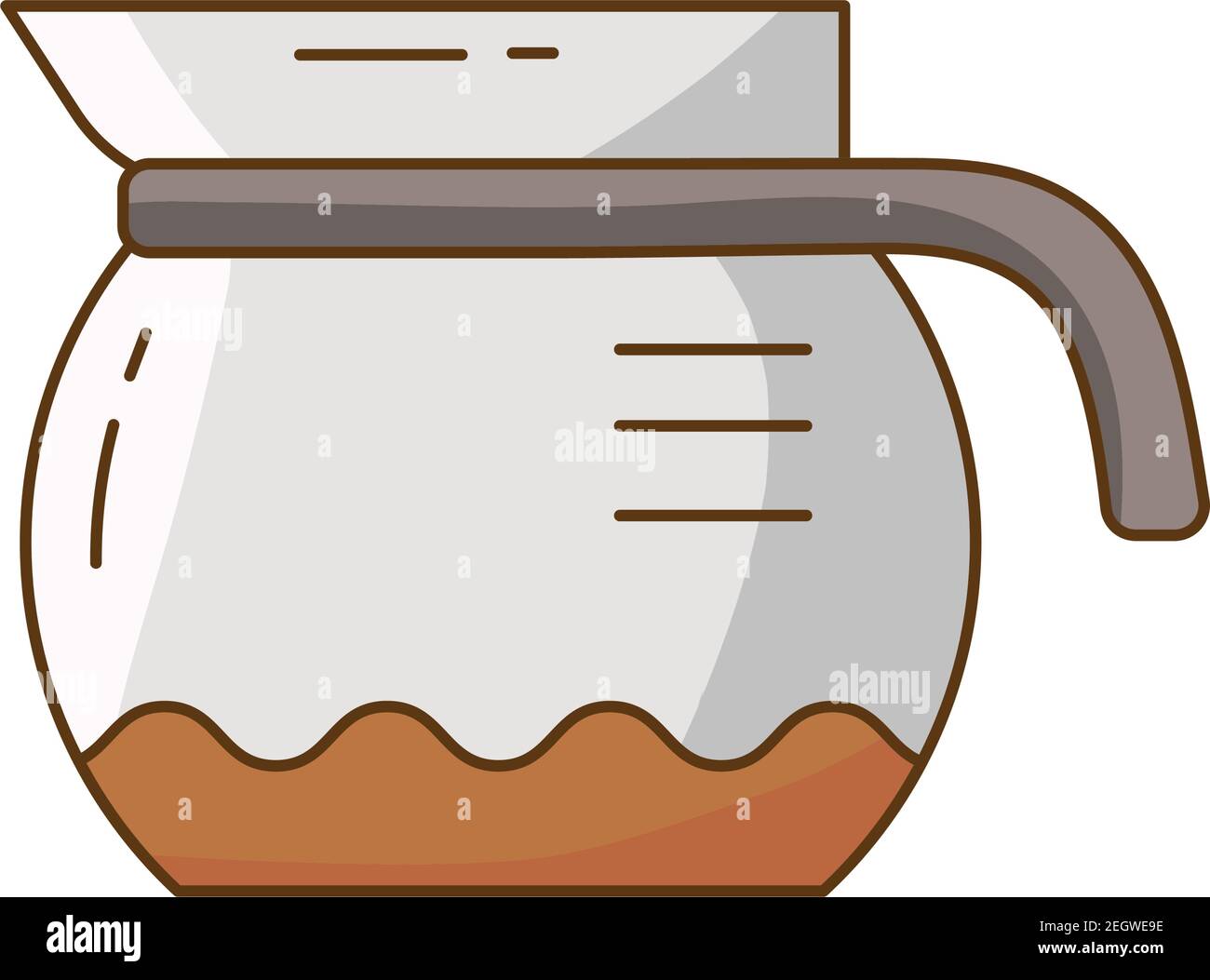 coffee drink in teapot icon vector illustration design Stock Vector ...