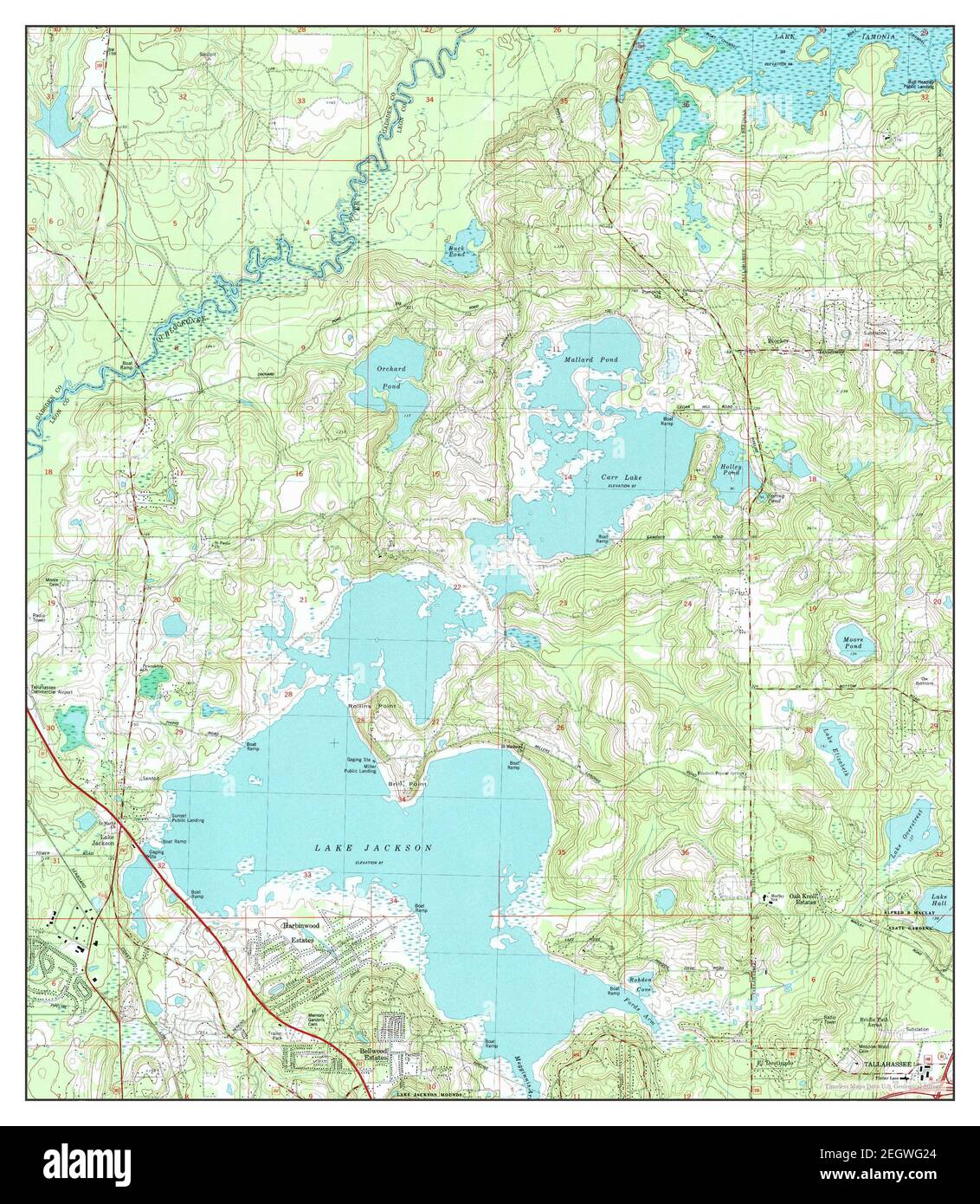 Map of lake jackson Cut Out Stock Images & Pictures - Alamy