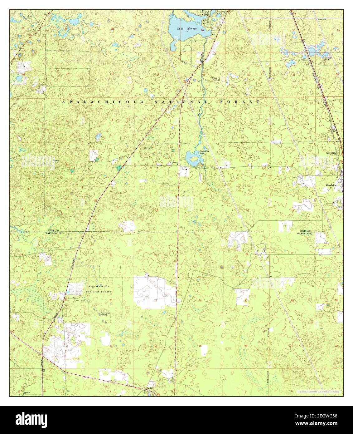 Lake Munson, Florida, map 1969, 1:24000, United States of America by ...