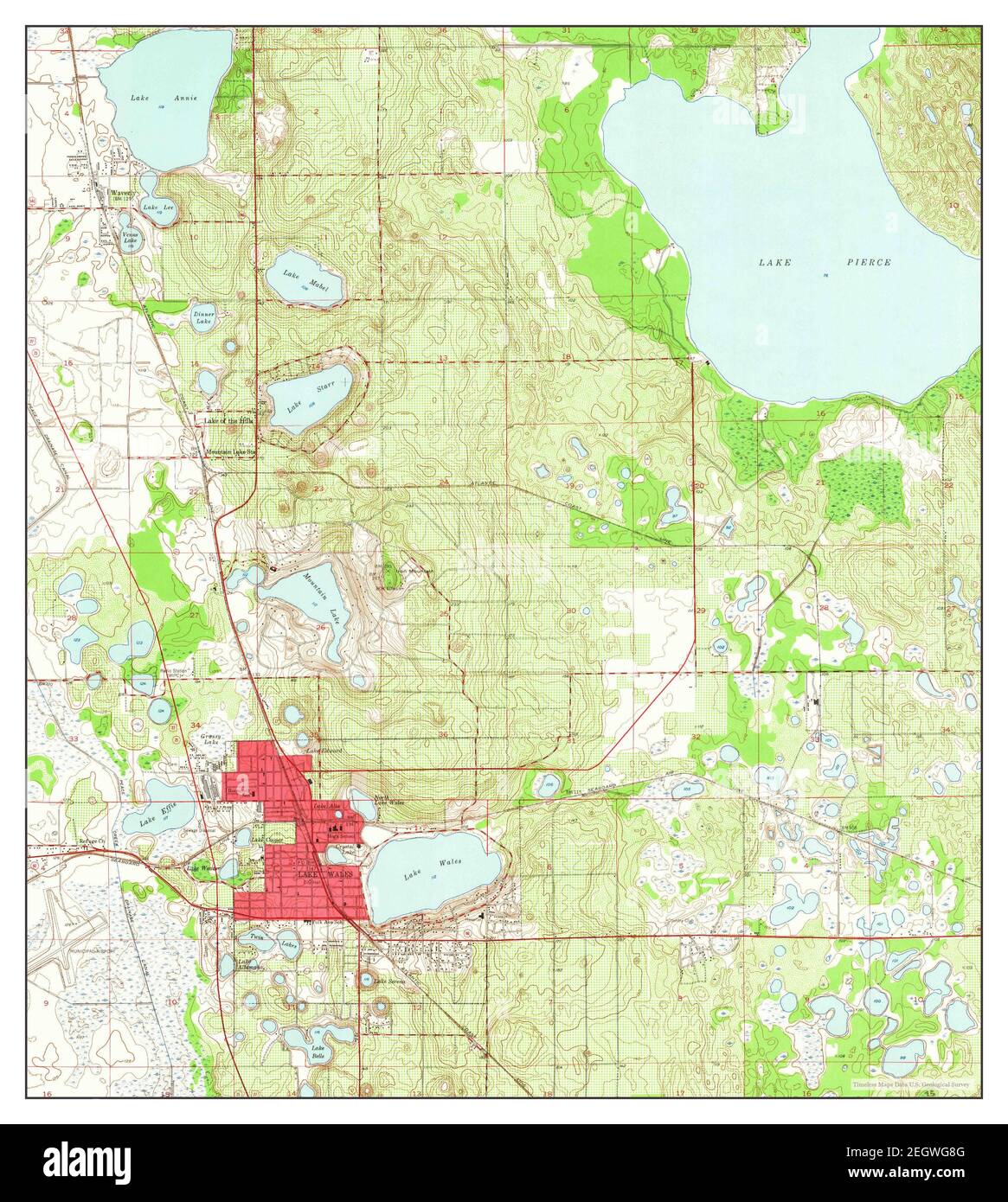Lake Wales, Florida, map 1952, 1:24000, United States of America by ...