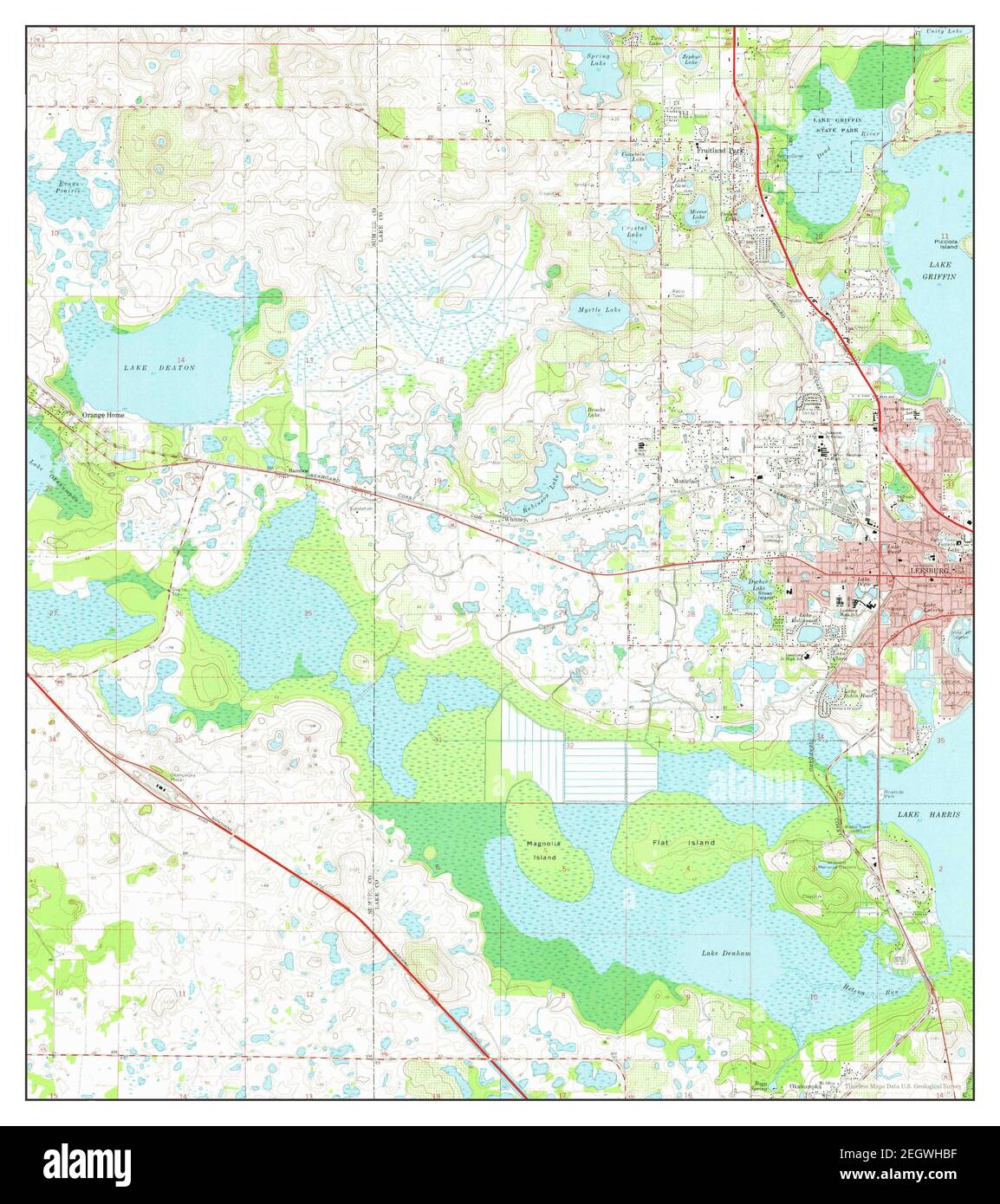 Map of leesburg Cut Out Stock Images & Pictures - Alamy