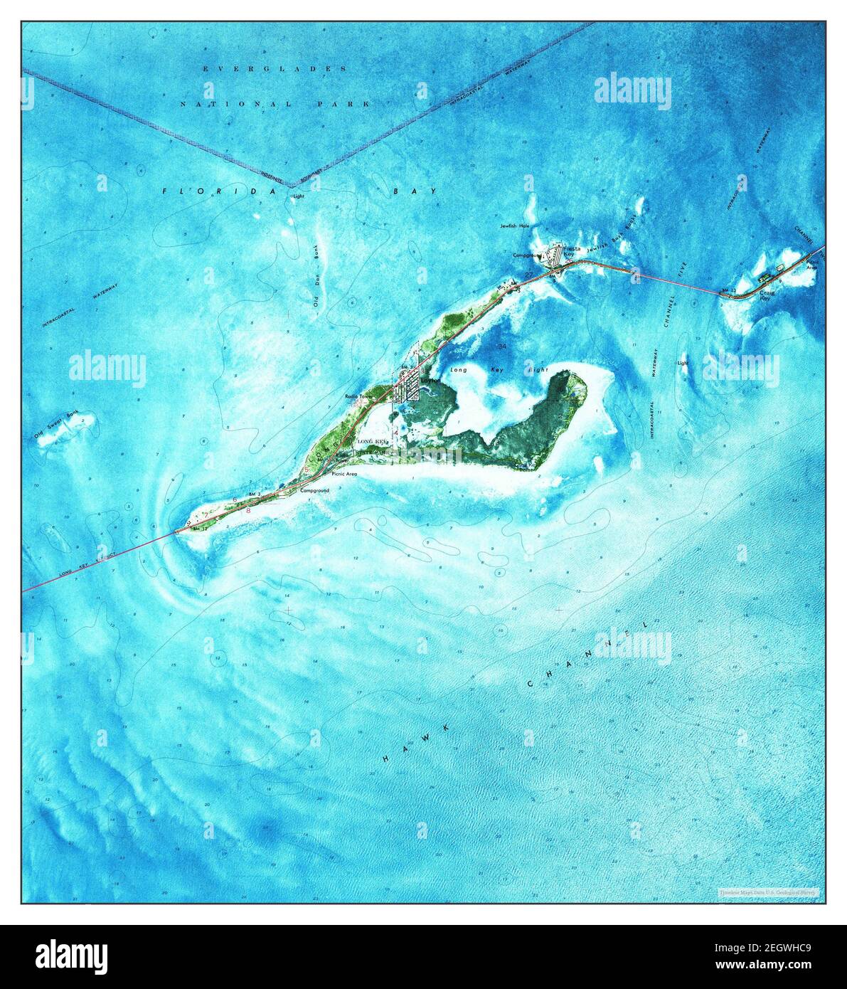 Long Key, Florida, map 1971, 1:24000, United States of America by ...