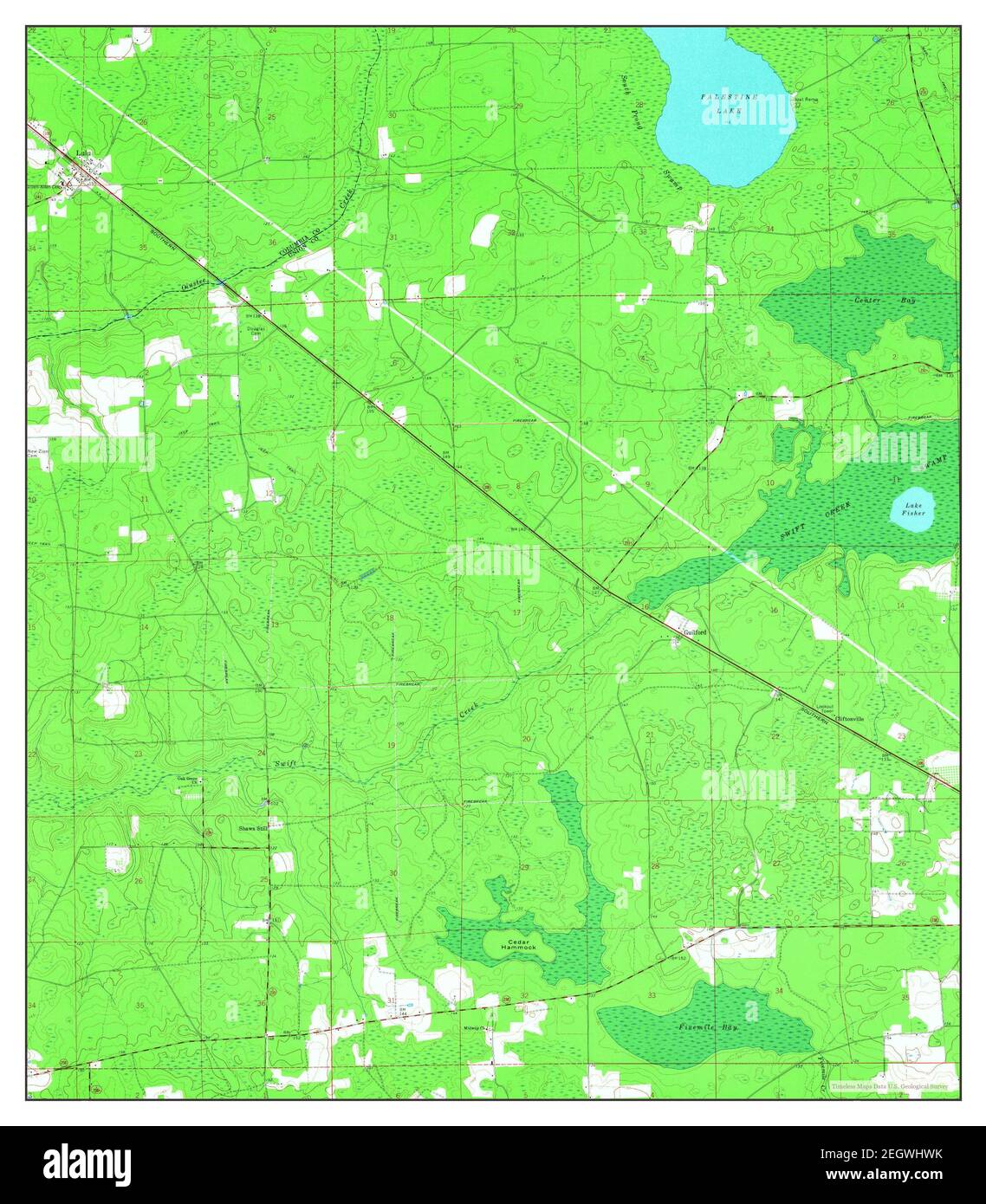 Lulu, Florida, map 1966, 1:24000, United States of America by Timeless ...