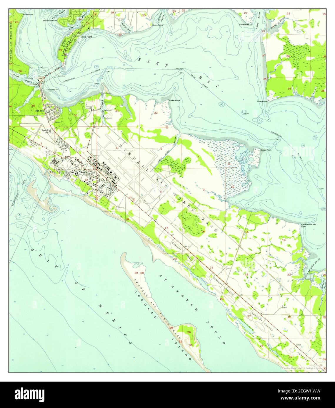 Long Point, Florida, map 1956, 1:24000, United States of America by ...
