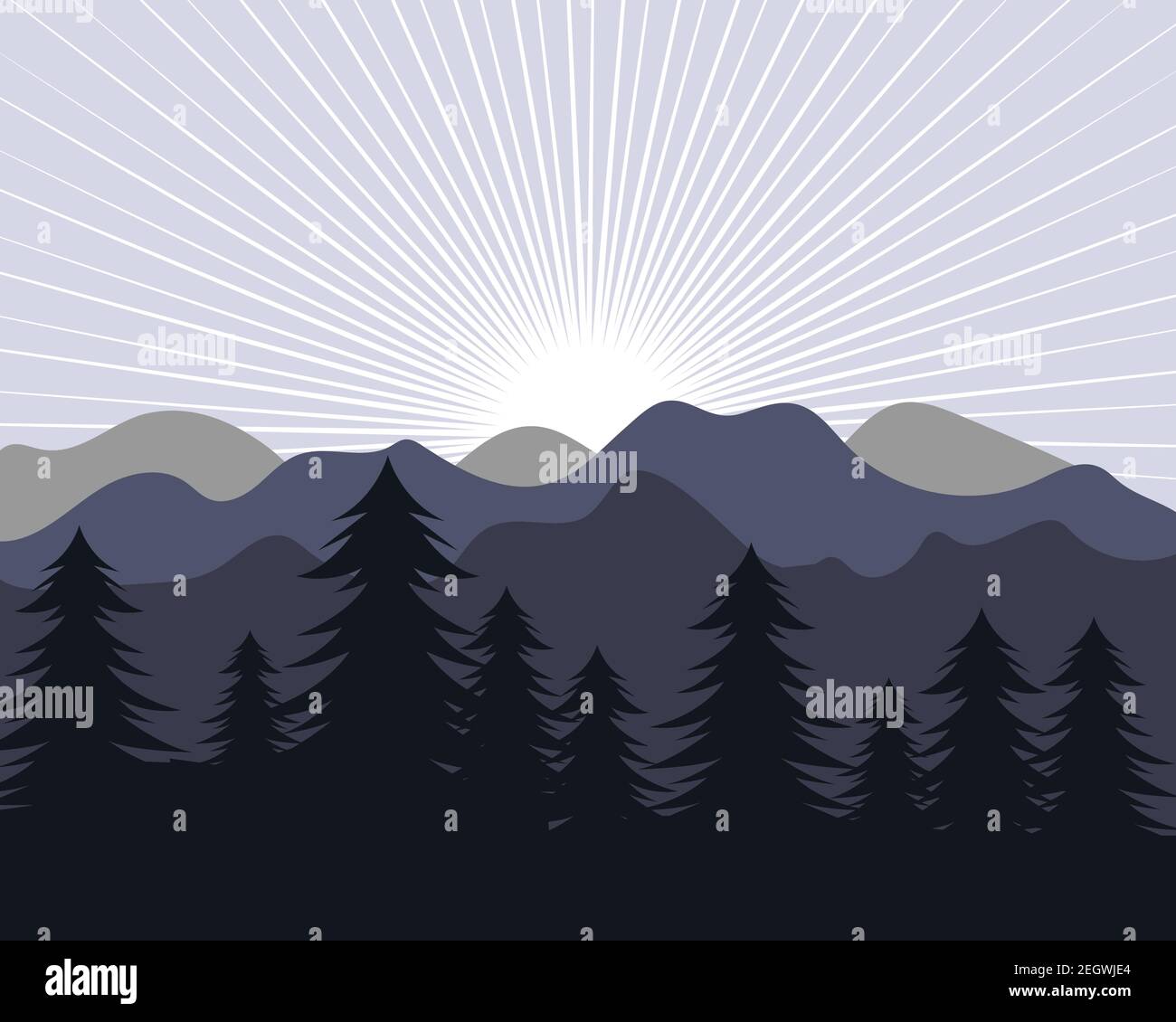 Woodland hike Stock Vector Images - Alamy