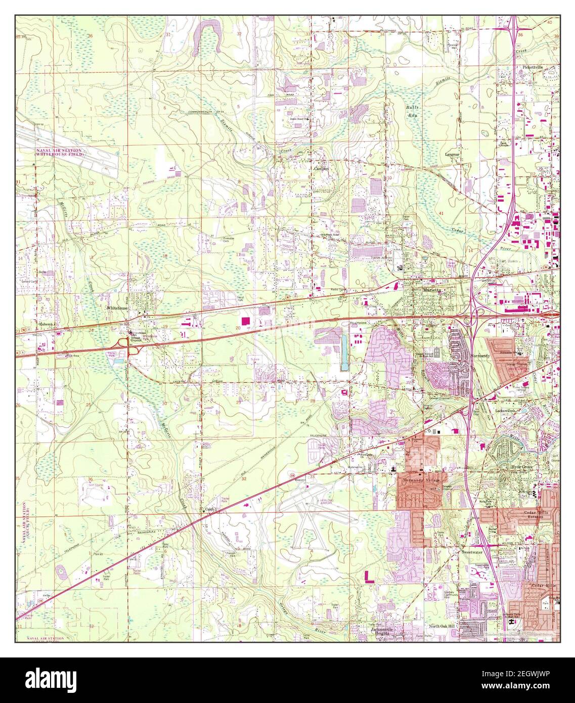Map of marietta Cut Out Stock Images & Pictures - Alamy