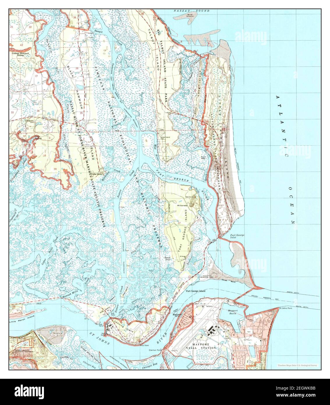 Mayport map Cut Out Stock Images & Pictures - Alamy