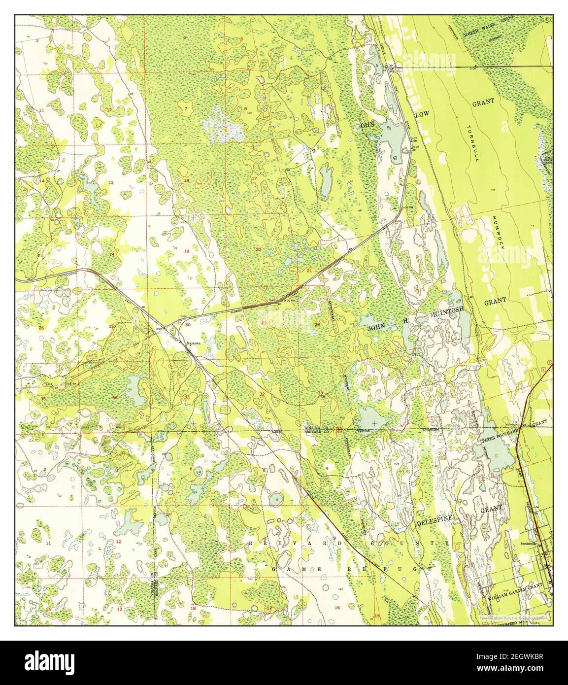 Maytown, Florida, map 1950, 1:24000, United States of America by ...