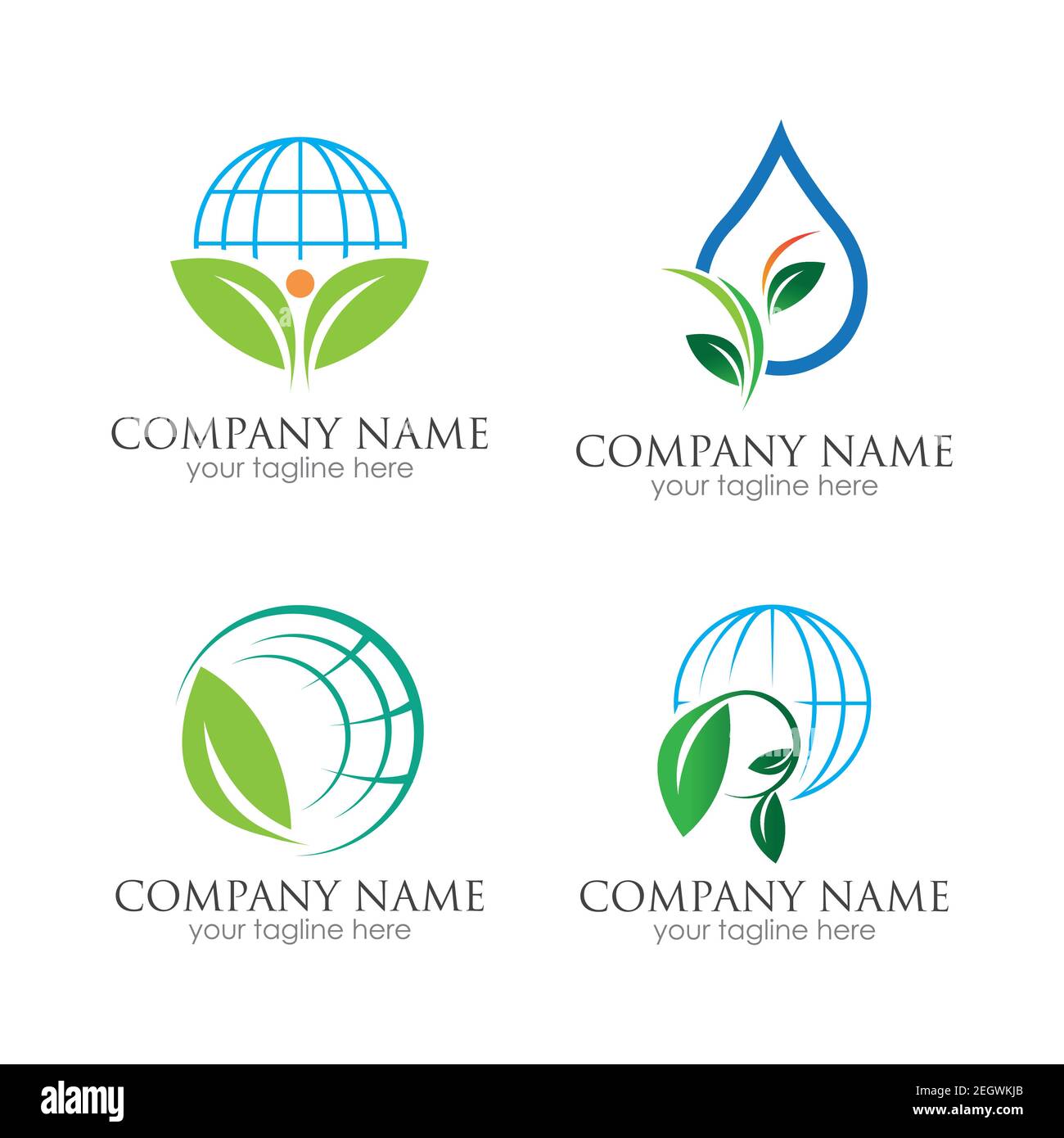 go green logo symbol vector illustration design template Stock Vector ...