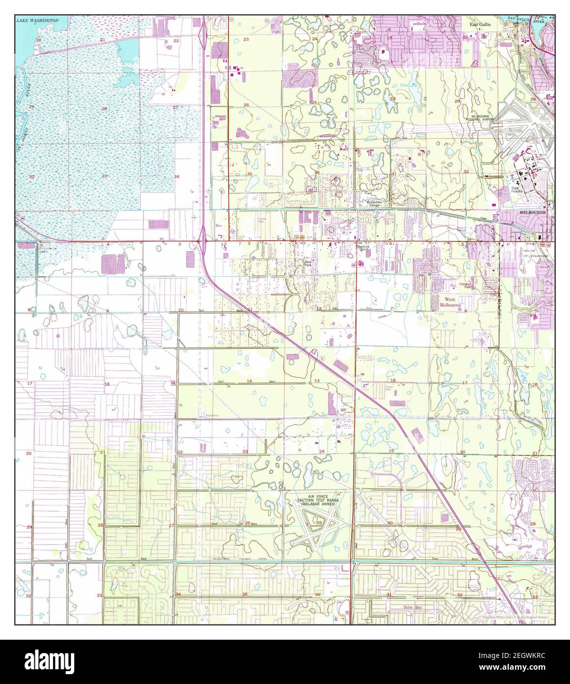 Map of melbourne florida hi-res stock photography and images - Alamy