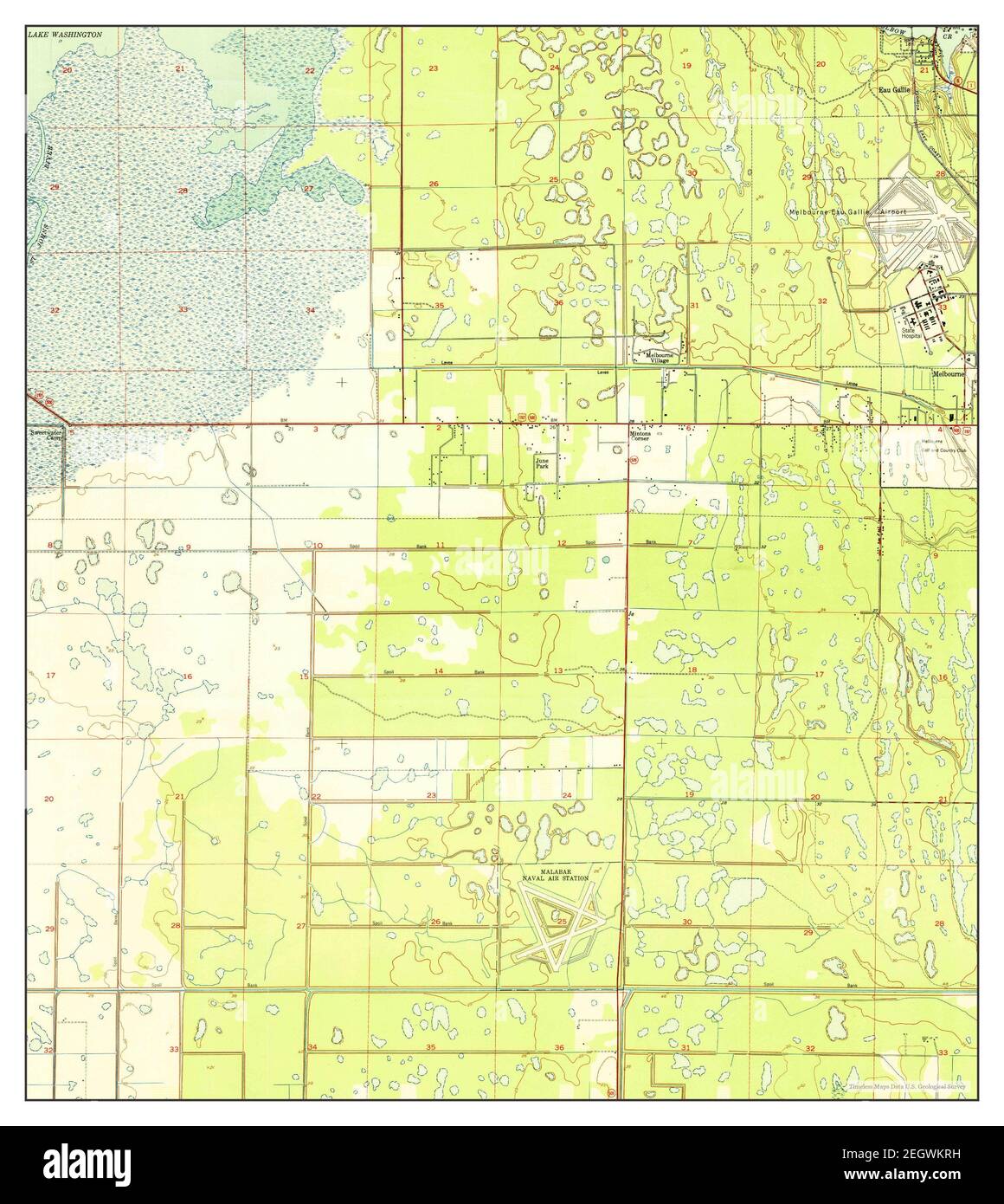 Melbourne florida map Cut Out Stock Images & Pictures - Alamy