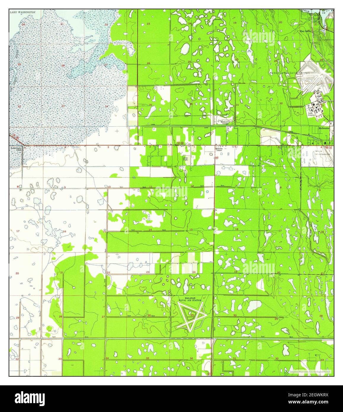 Melbourne florida map Cut Out Stock Images & Pictures - Alamy