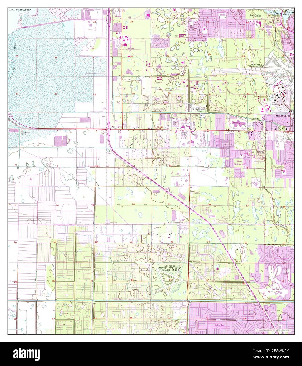 Map of melbourne florida hi-res stock photography and images - Alamy