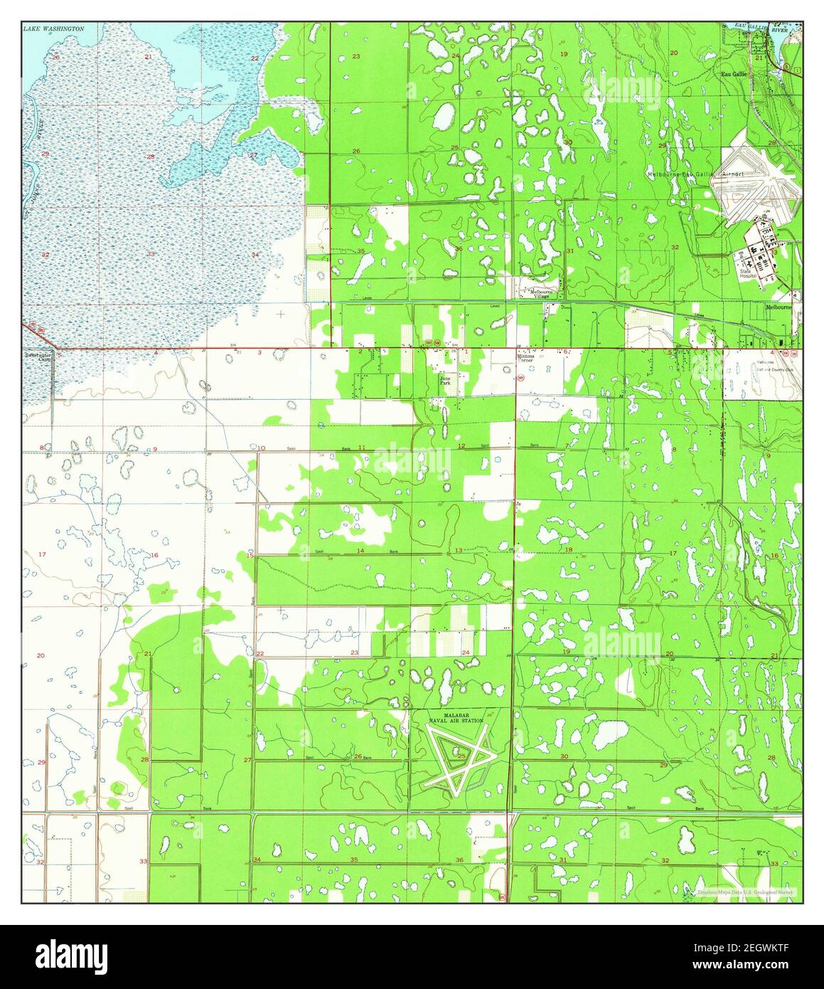 1900s Map Of Melbourne Fl