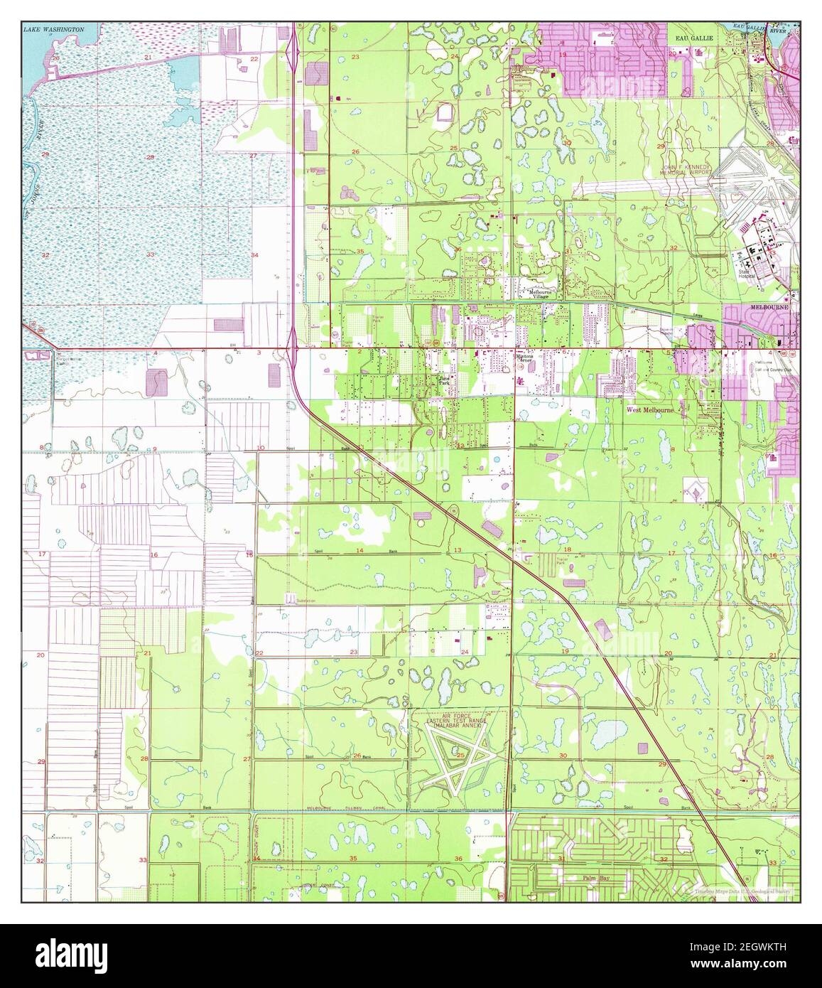Map of melbourne florida hi-res stock photography and images - Alamy