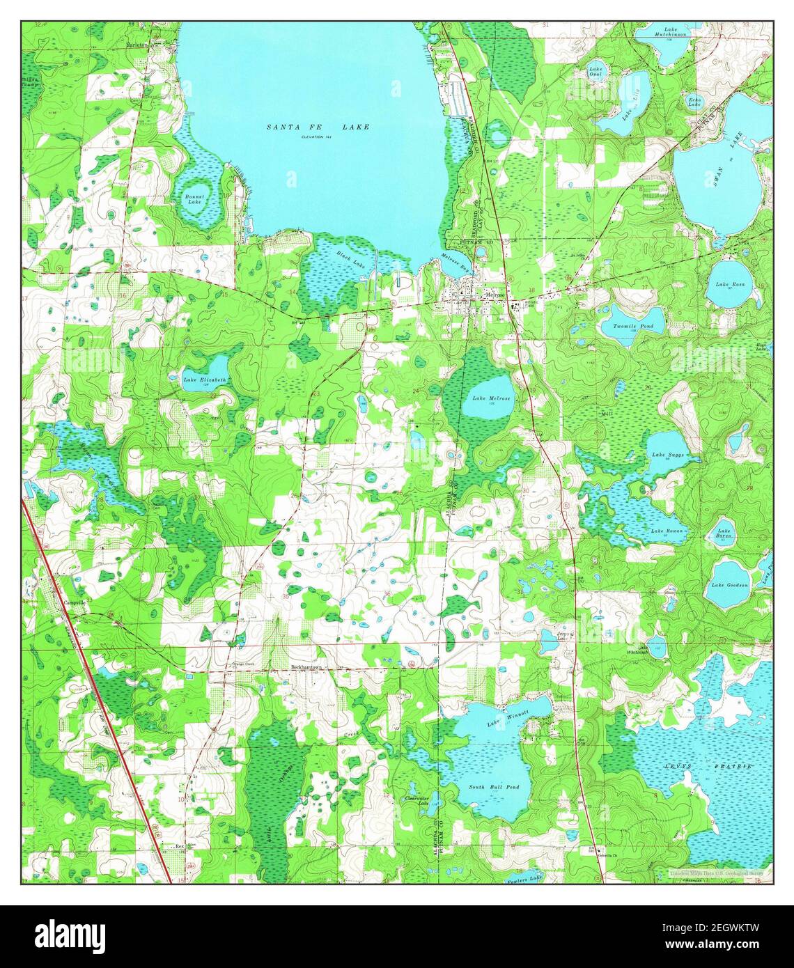 Melrose map Cut Out Stock Images & Pictures - Alamy