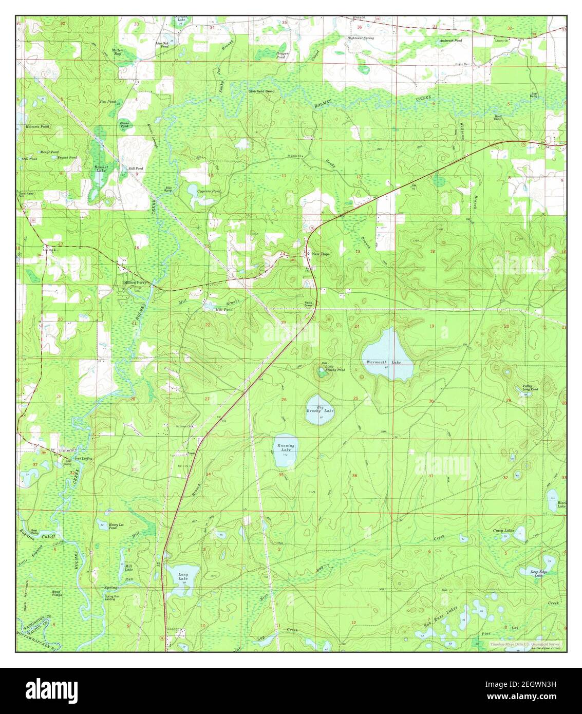 Millers Ferry, Florida, map 1982, 1:24000, United States of America by ...