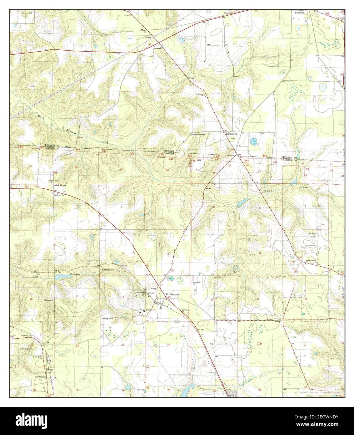 Mt Pleasant, Florida, map 1994, 1:24000, United States of America by ...