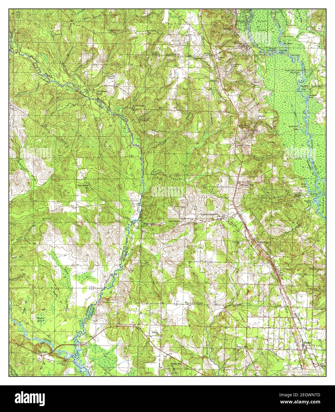 Muscogee, Florida, map 1941, 1:62500, United States of America by ...