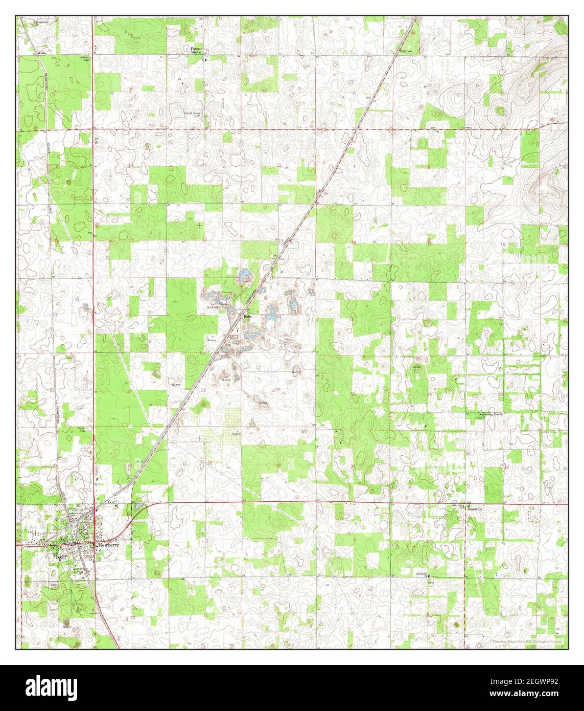 Newberry florida map hi-res stock photography and images - Alamy