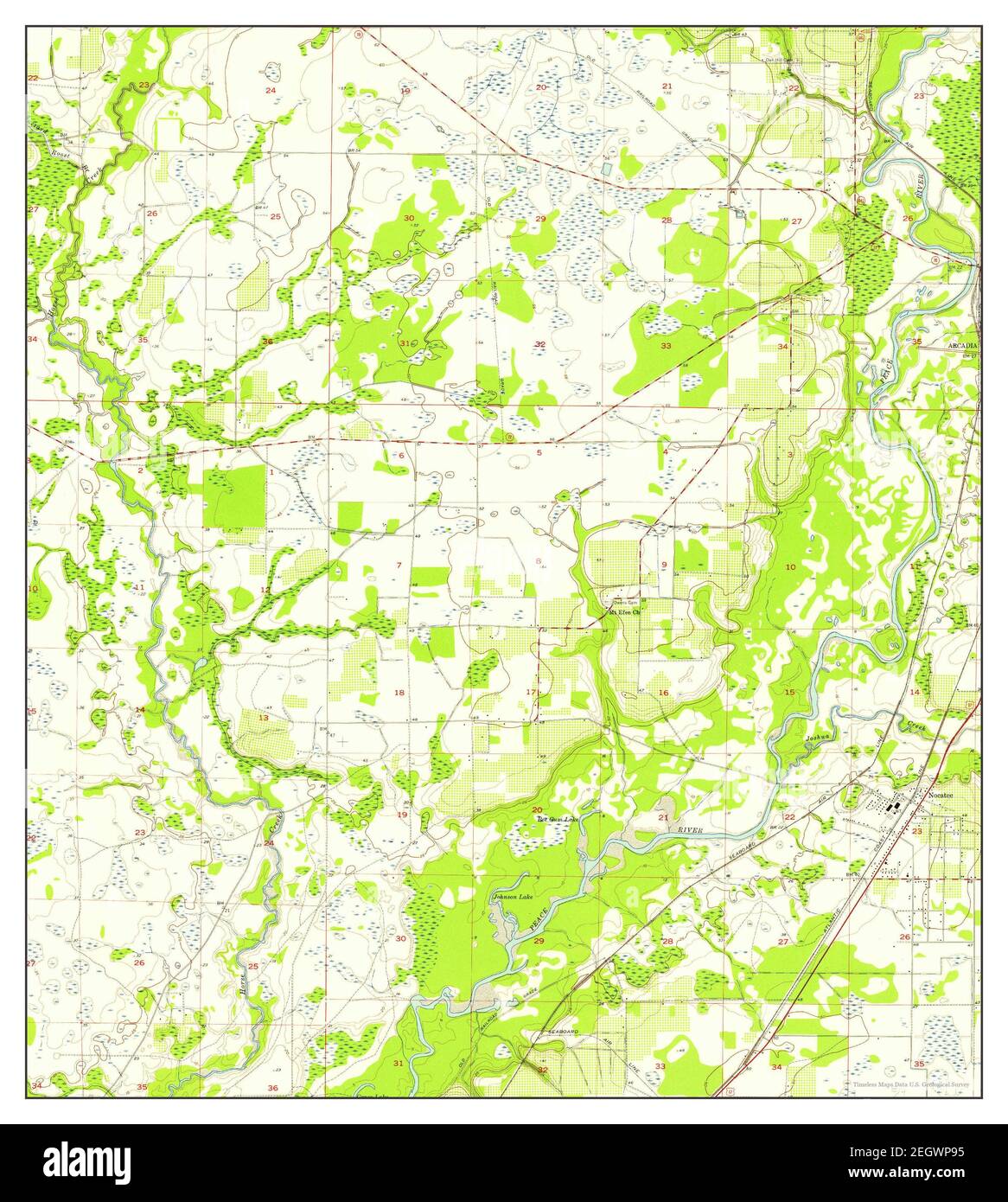 Nocatee, Florida, map 1956, 1:24000, United States of America by ...