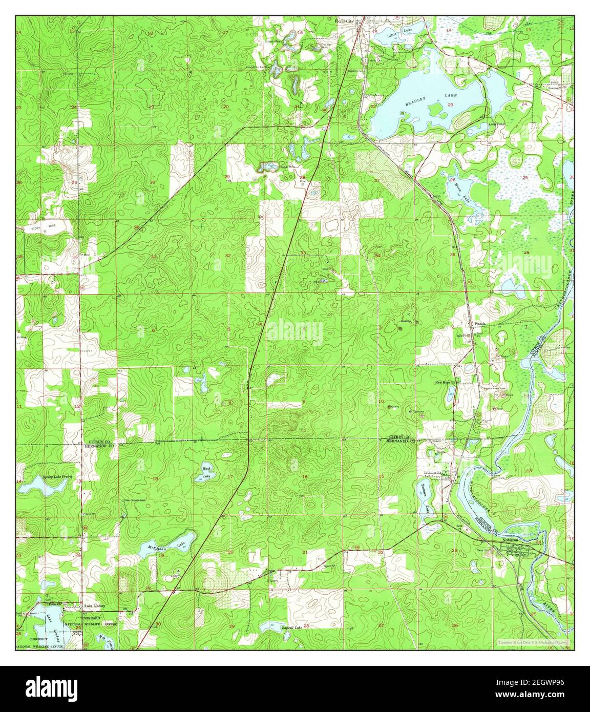 Nobleton, Florida, map 1954, 1:24000, United States of America by ...