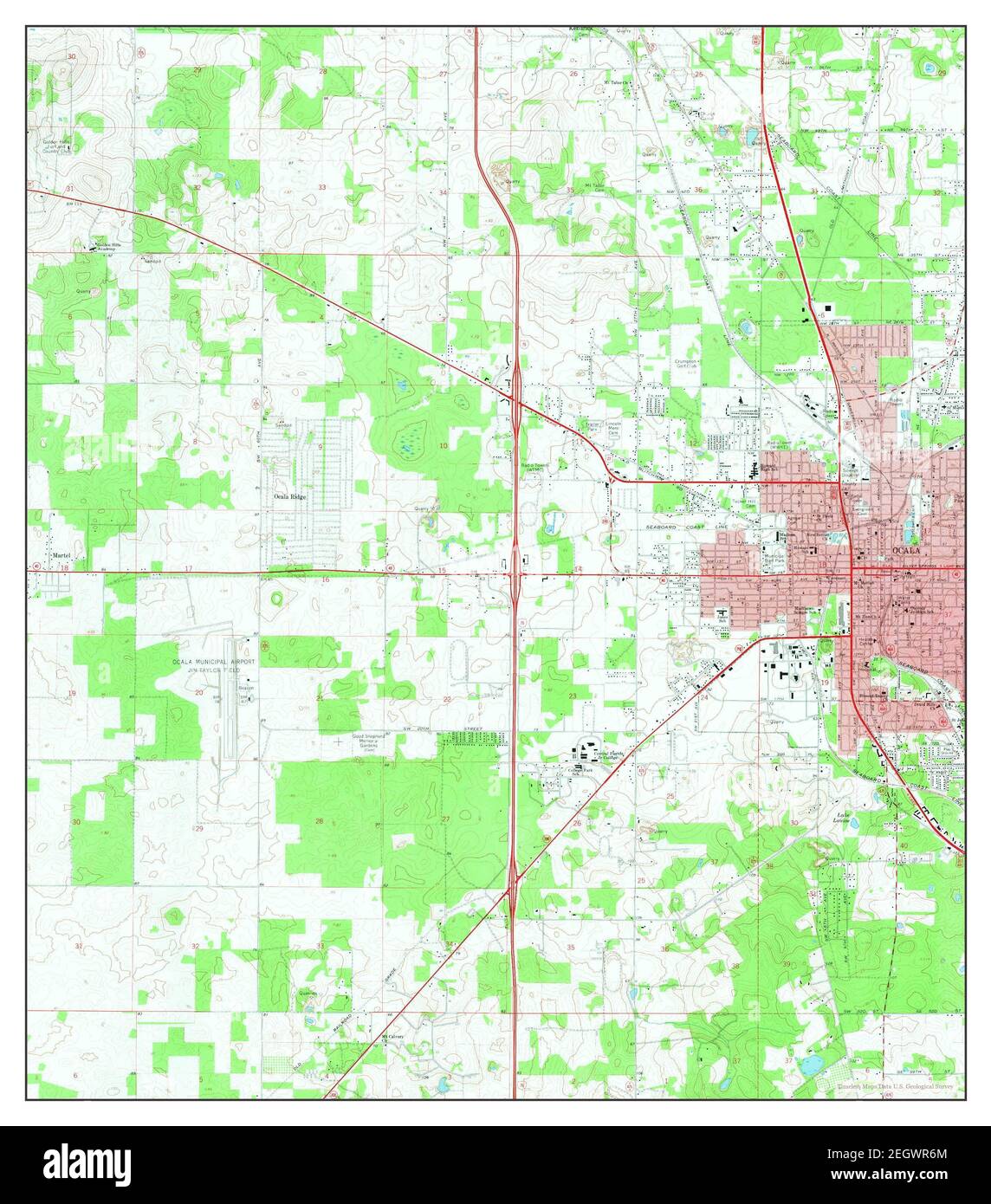 Ocala map hi-res stock photography and images - Alamy