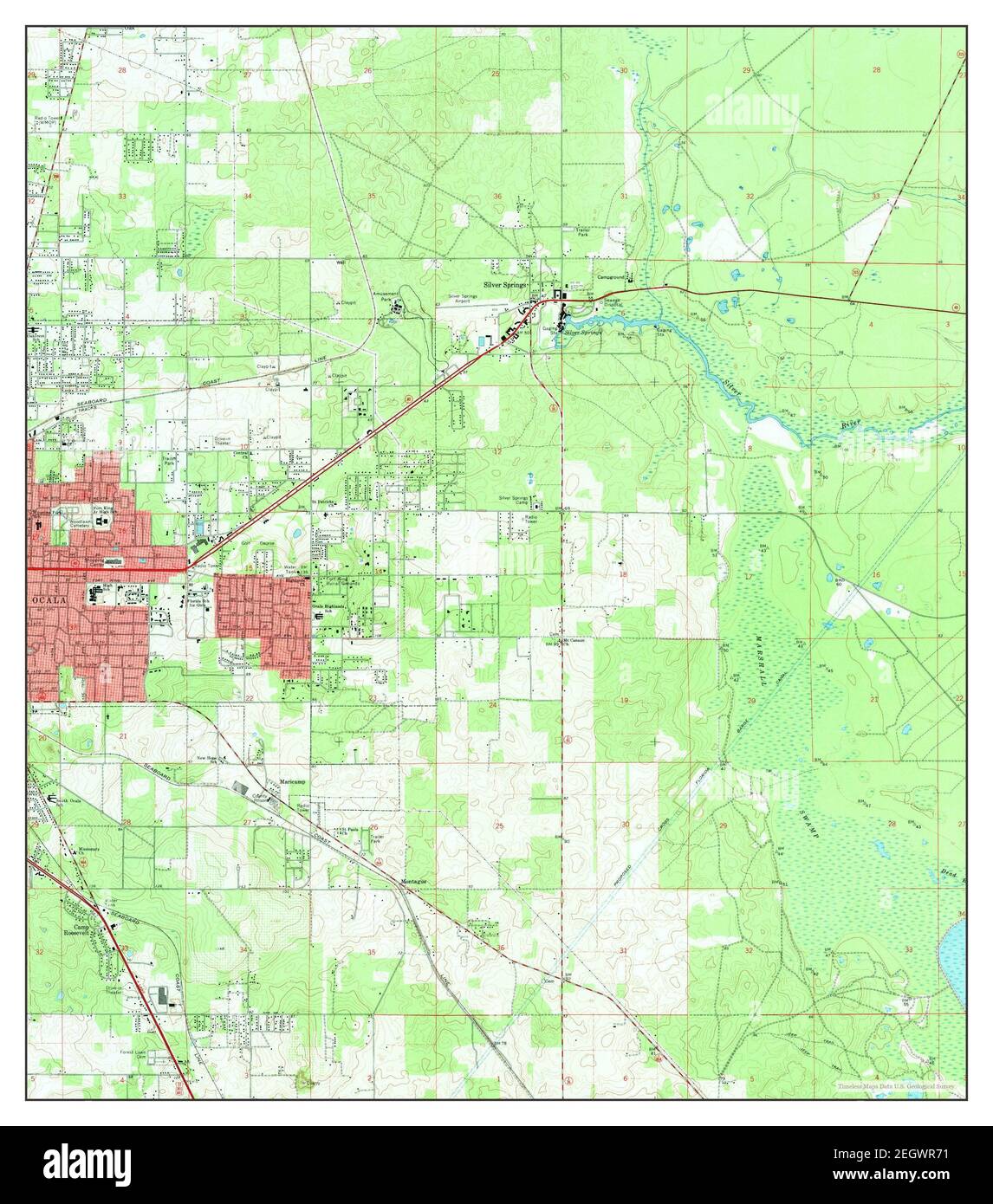 Ocala map hi-res stock photography and images - Alamy