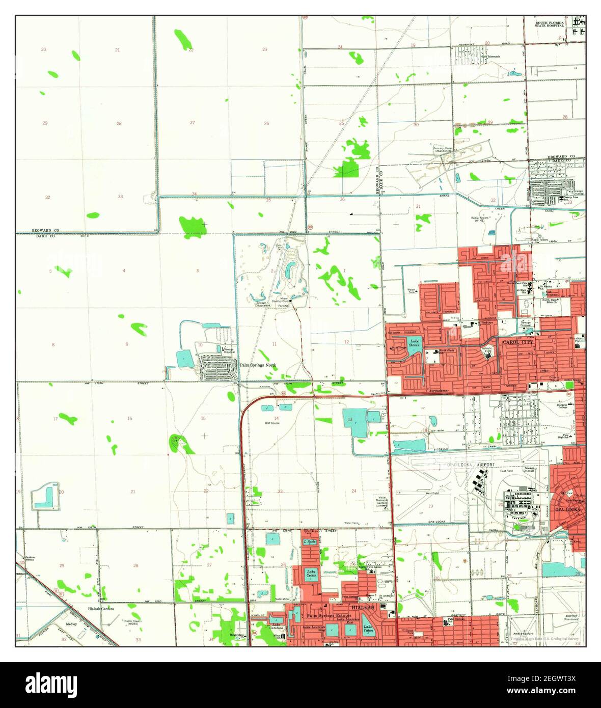 Opa locka map hi-res stock photography and images - Alamy