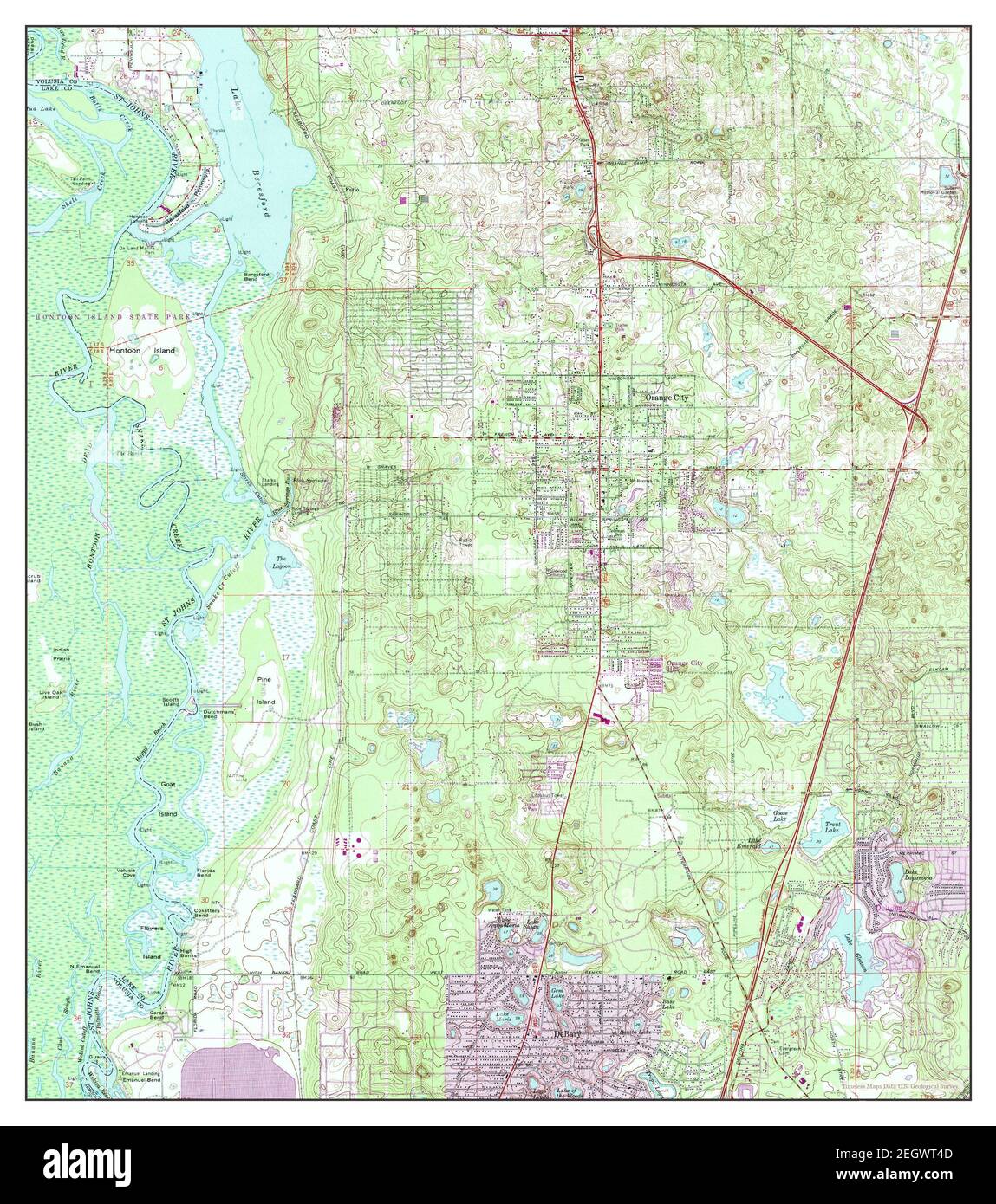 Orange county florida map hi-res stock photography and images - Alamy