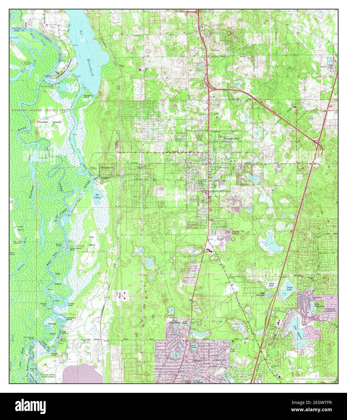 Orange county florida map hi-res stock photography and images - Alamy