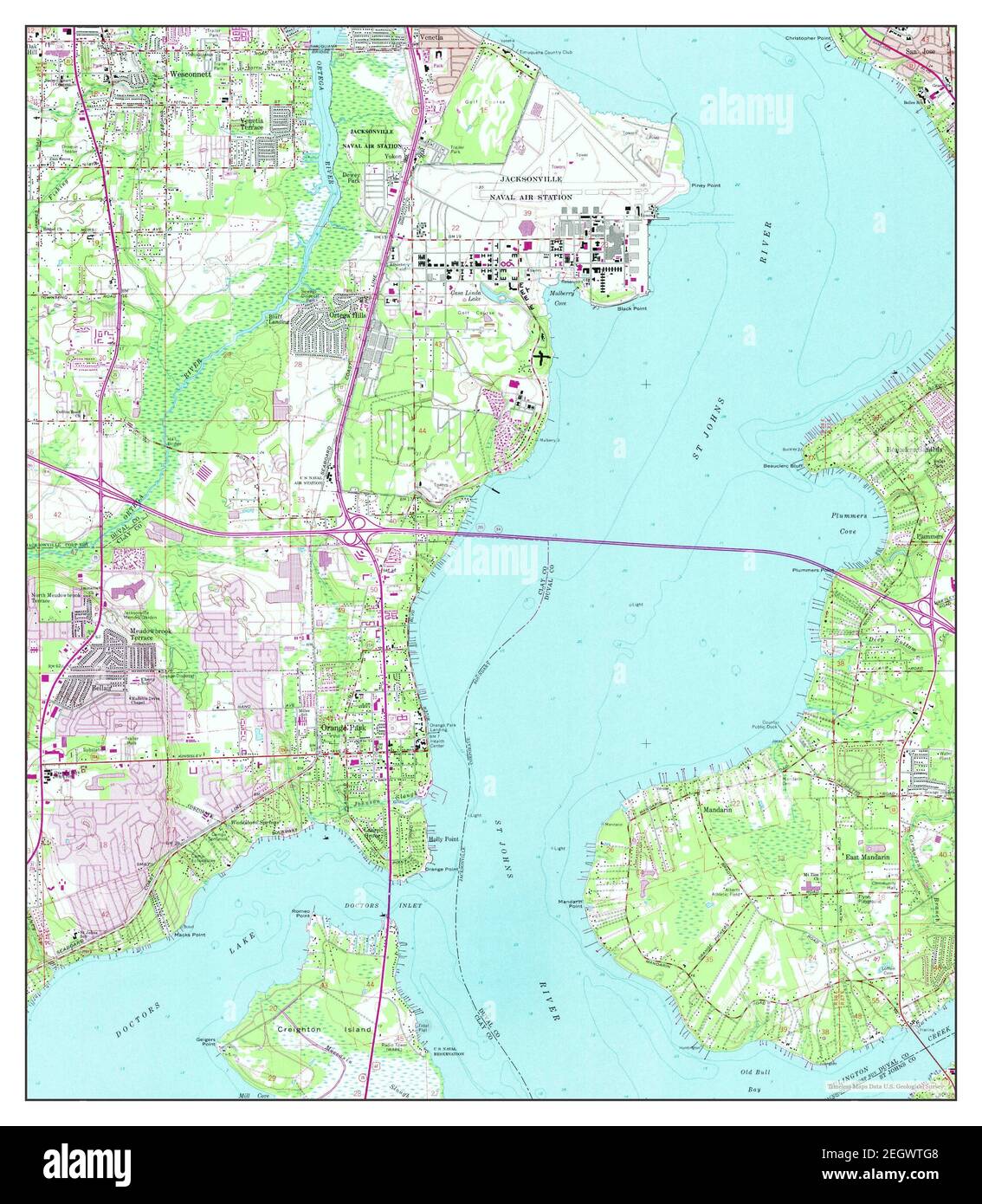 Orange county florida map hi-res stock photography and images - Alamy