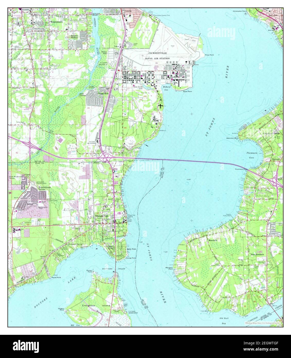 Orange county florida map hi-res stock photography and images - Alamy