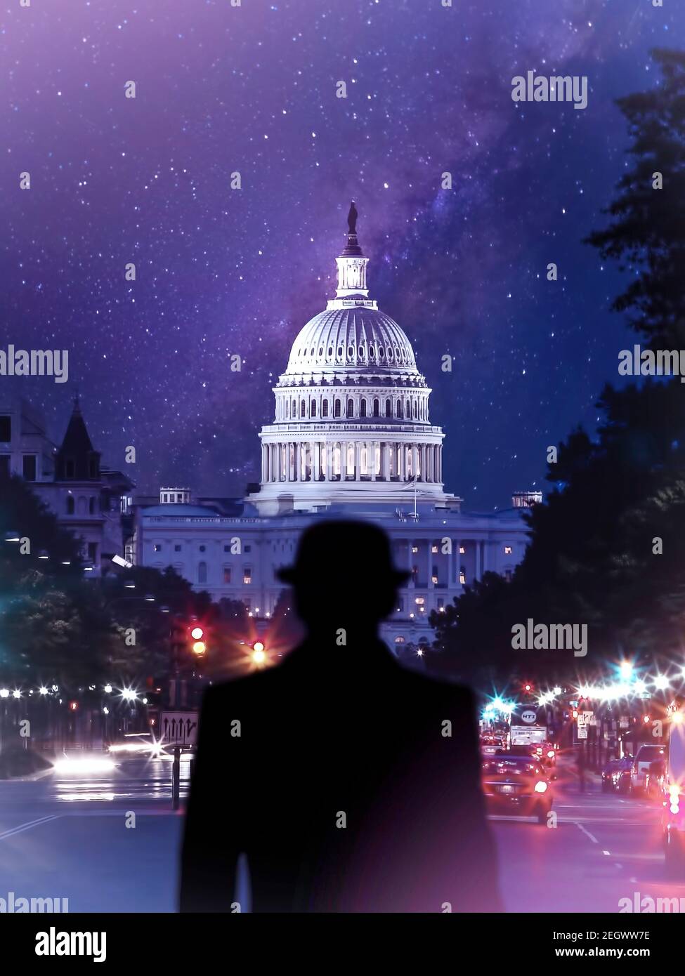 Capitol building at night Stock Photo - Alamy