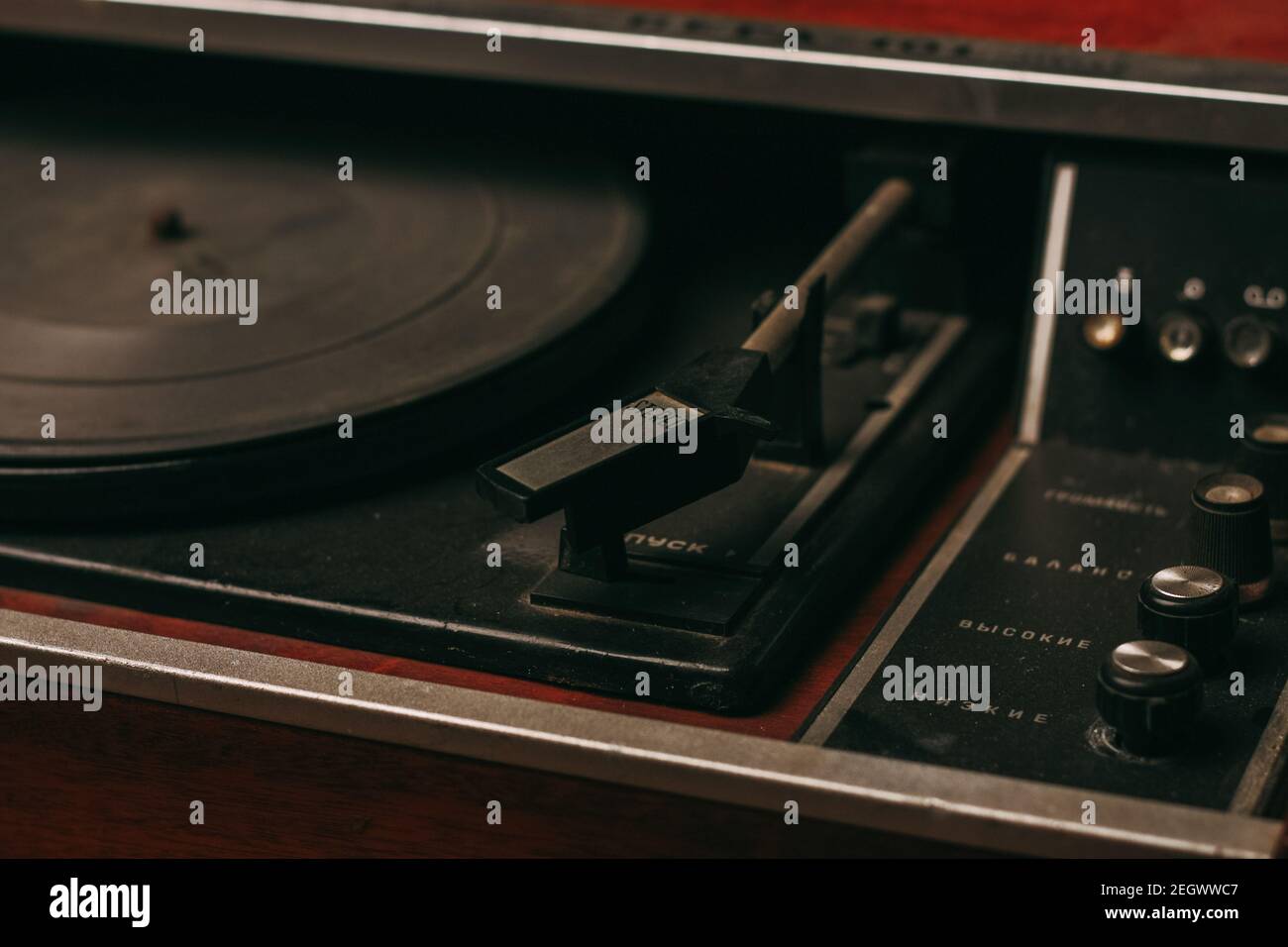 retro turntable gramophone nostalgia entertainment old technology Stock ...