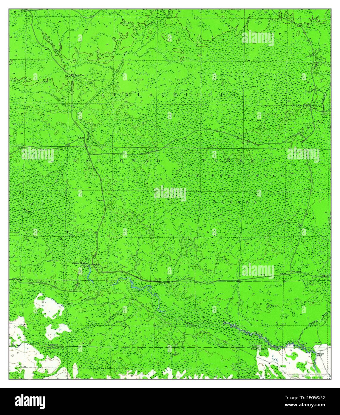 Owens Bridge, Florida, map 1946, 1:24000, United States of America by ...